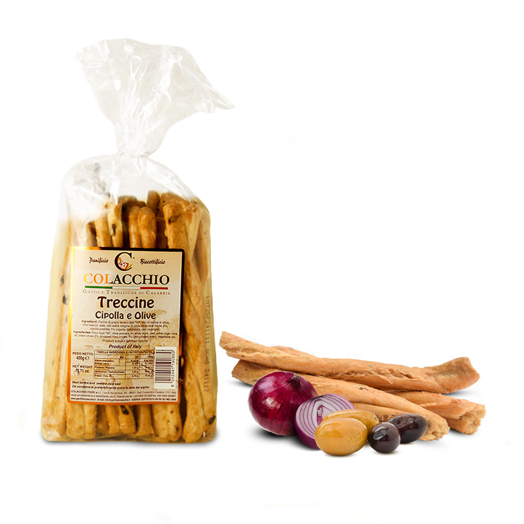 Treccine cipolle e olive - Colacchio - 400g – Latteria del Sole